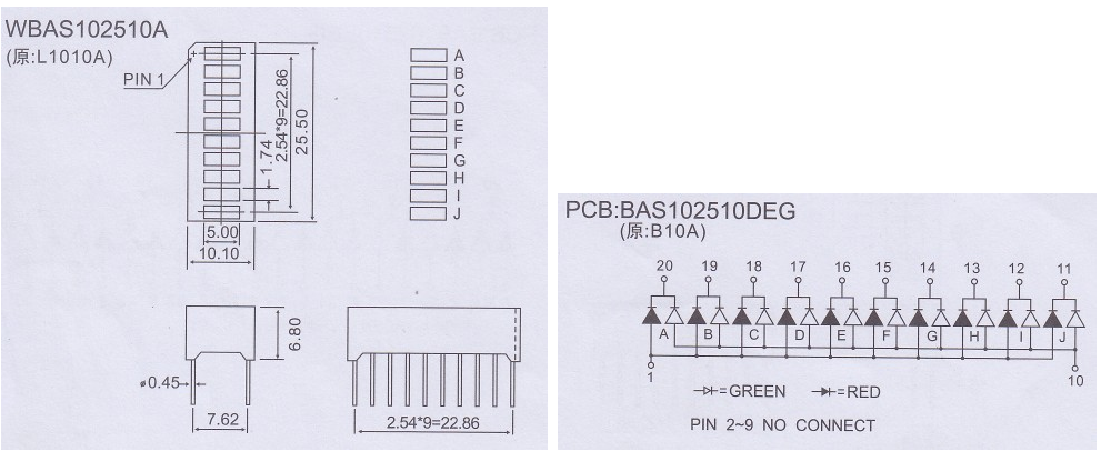 10 segment graph led display 10 bars segment led display from China ...