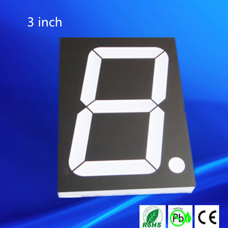 kem-50011-bsr super red large 5" seven segment led display 5 inch 7 ...