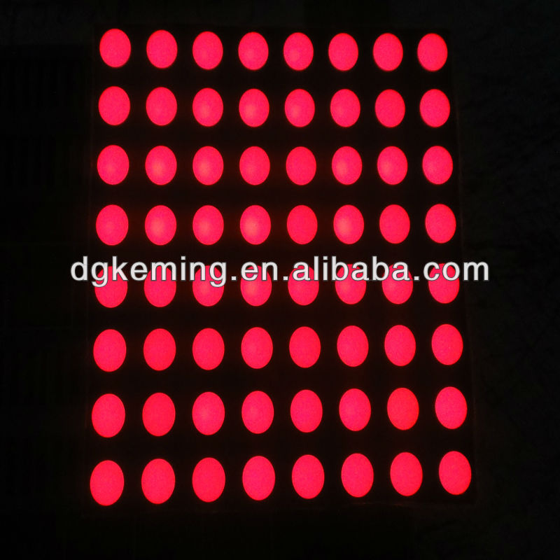ultra red size kem-23088-bsr 60x60mm array 8x8 dot matrix led display