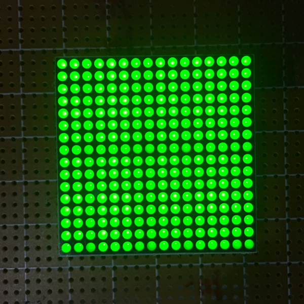 Yellow green 16x16 led matrix 16*16 led dot matrix display manufacturer