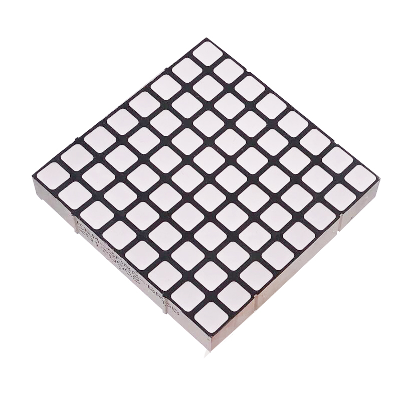 3mm 8x8 led dot matrix display round dots red color KEM-12088-A/BSR 16pins