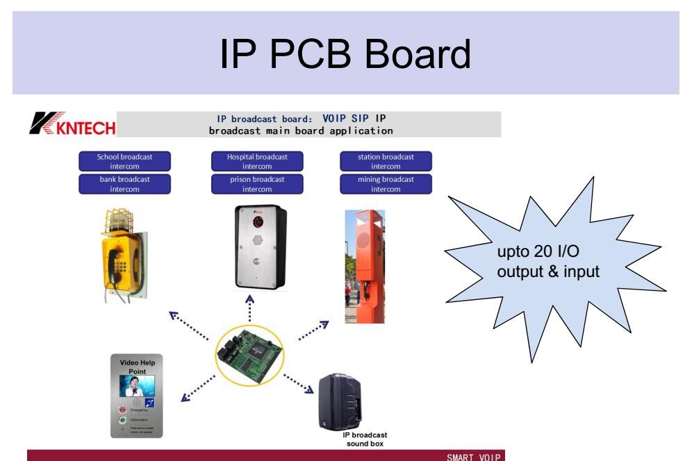 VOIP/IP boardPCB Control boardbroadcast main boardKNTECH VOIP PCB board ...