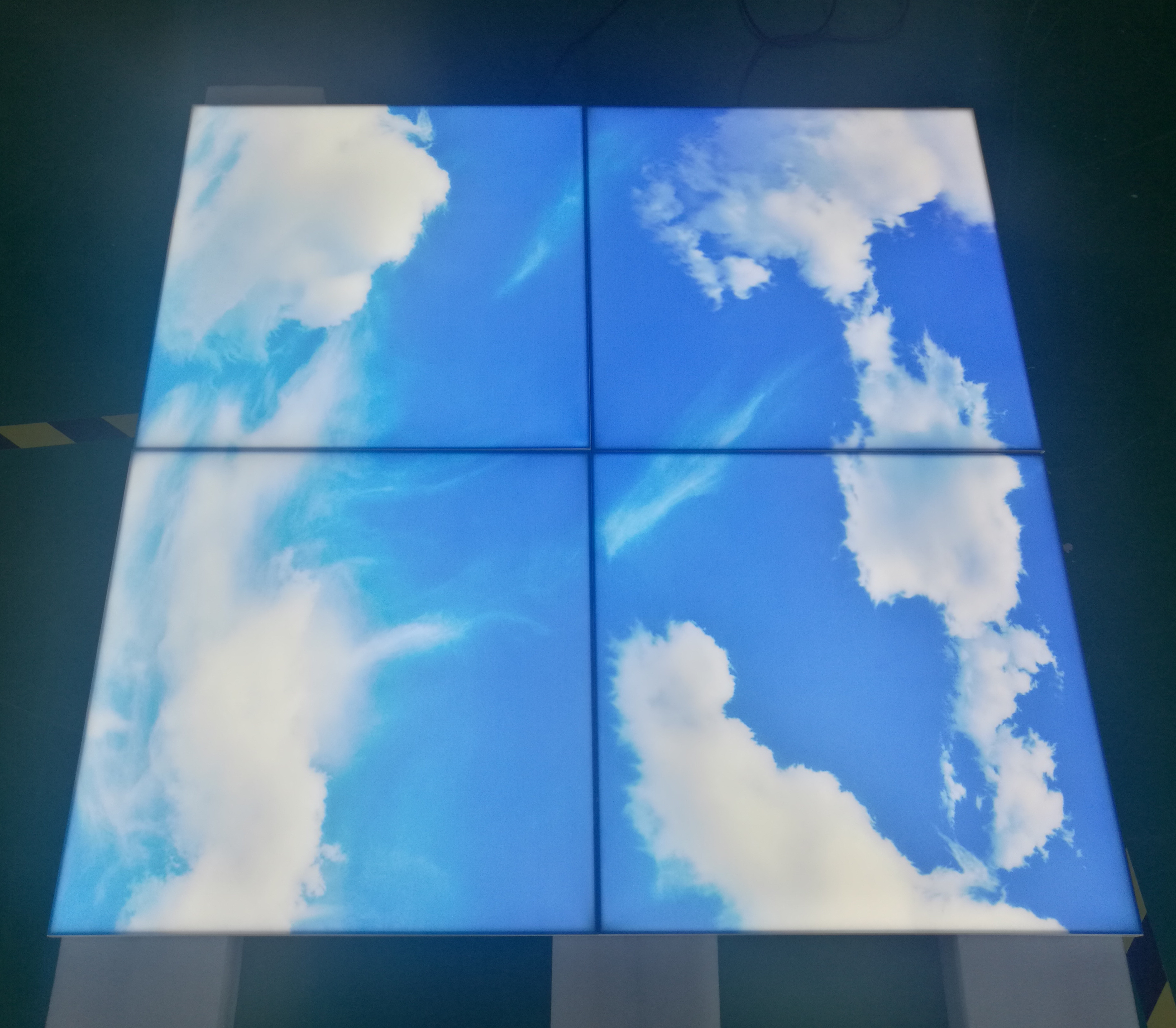 LED Skylights Virtual Sky Acoustic Ceiling Tiles 600x600 40W LED panel ...