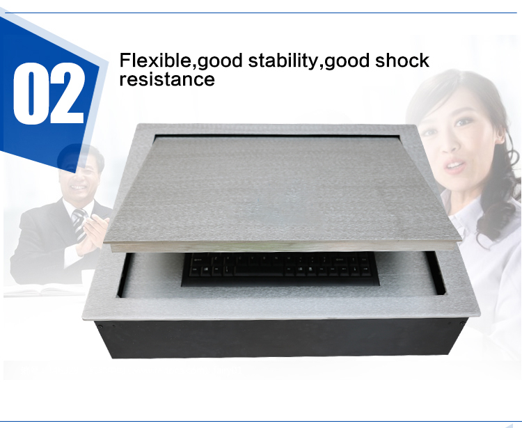custom configuration HD desktop mounted flip up lcd monitor lift from ...