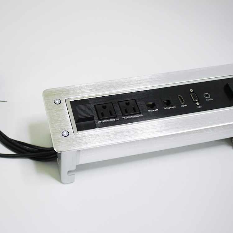 Conference Table Power Outlet | flip up electrical outlet