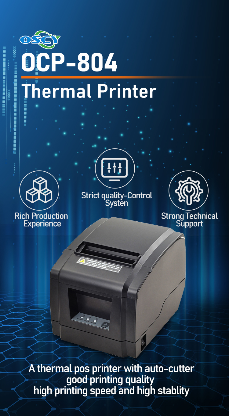 80mm Thermal WiFi printer Compatible with ESC/POS and OPOS with auto ...