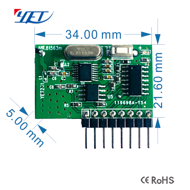 wireless superheterodyne decode receiver Module YET241 from China ...
