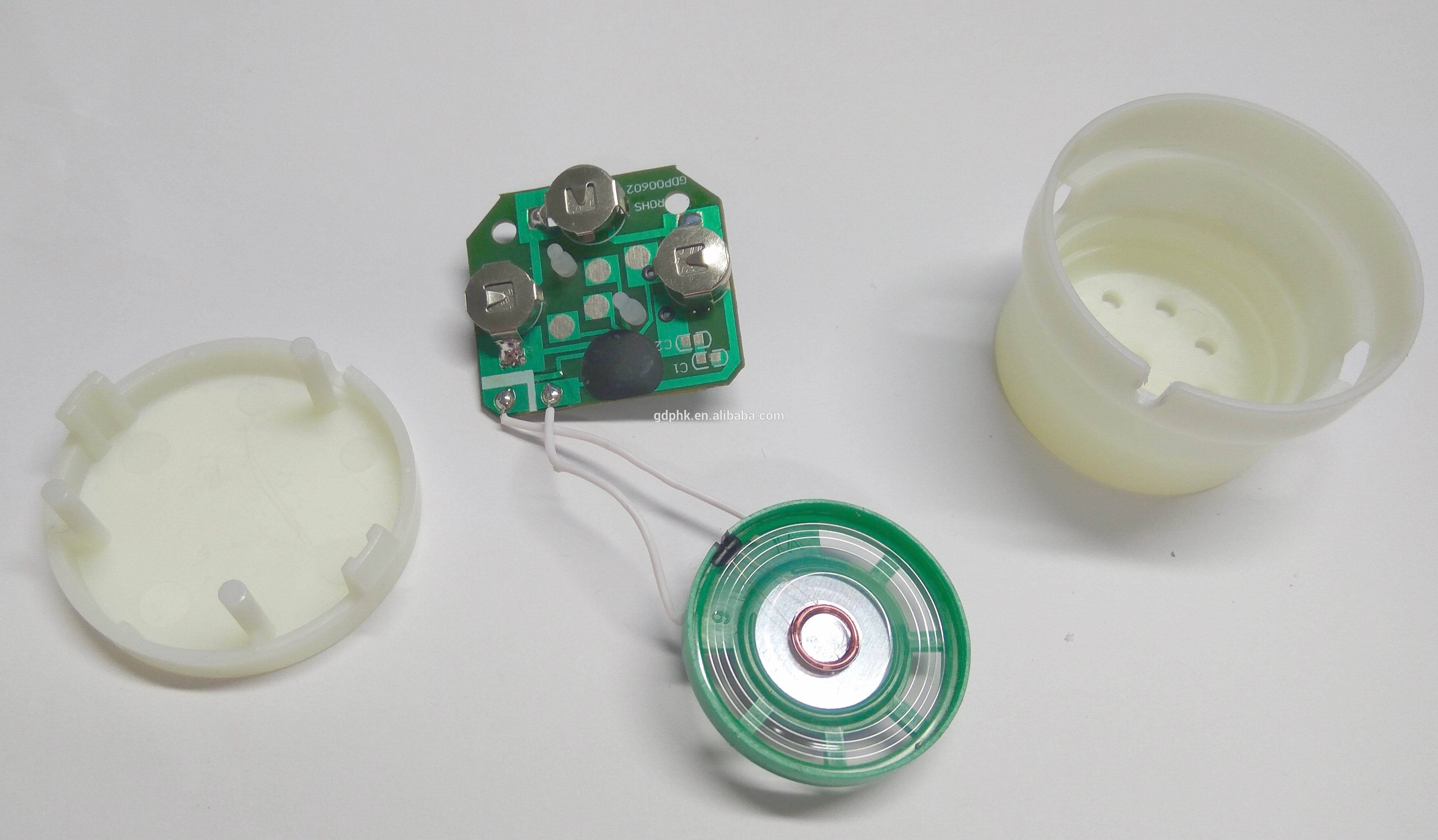 Programmed sound push button music chip recordable sound mechanism from ...