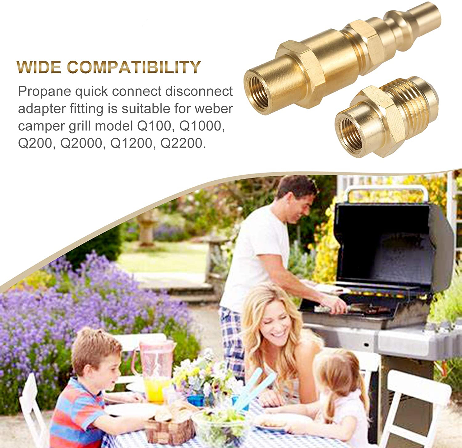 High Pressure Quick Connect Quality Brass Color Stainless Steel Adapter ...