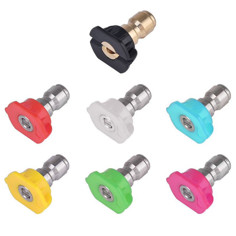 Car washer quick connect spray nozzle tip high pressure five 5 color ...